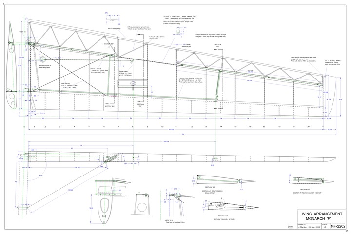 Monarch F Drawing Set – Complete PDF Bundle – Marske Aircraft