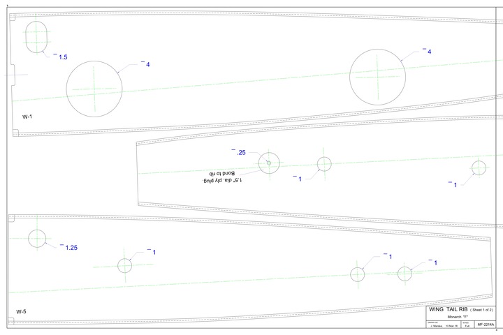 Monarch F Drawing Set – Complete PDF Bundle – Marske Aircraft