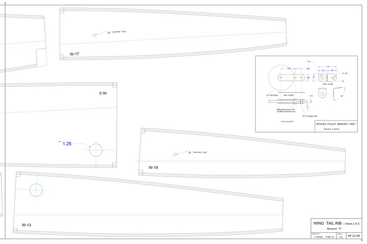 Monarch F Drawing Set – Complete PDF Bundle – Marske Aircraft