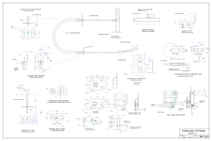 Monarch F Drawing Set – Complete PDF Bundle – Marske Aircraft