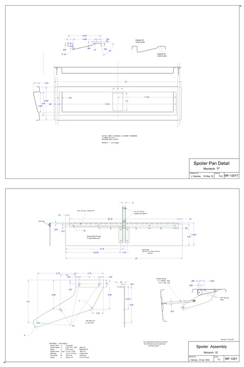 Monarch F Drawing Set – Complete PDF Bundle – Marske Aircraft