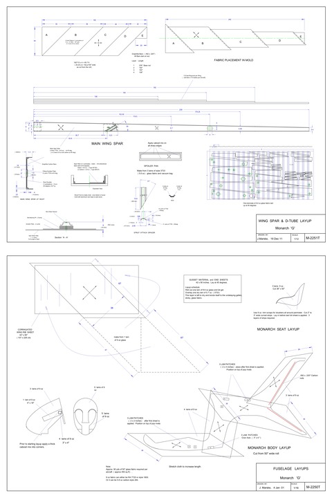 Monarch F Drawing Set – Complete PDF Bundle – Marske Aircraft