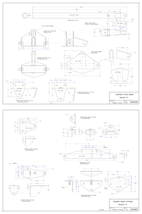 Monarch G Drawing Set – Complete PDF Bundle – Marske Aircraft