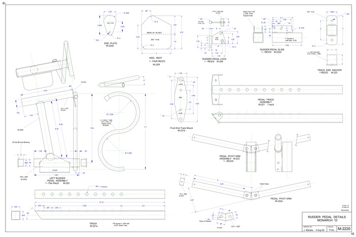 Monarch G Drawing Set – Complete PDF Bundle – Marske Aircraft