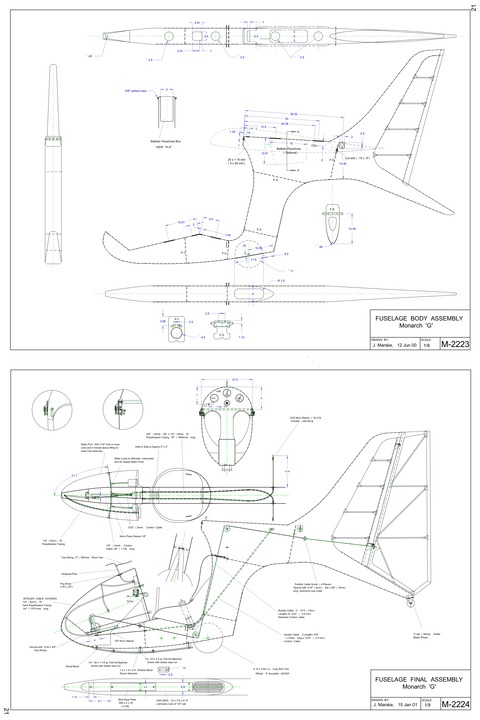 Monarch G Drawing Set – Complete PDF Bundle – Marske Aircraft